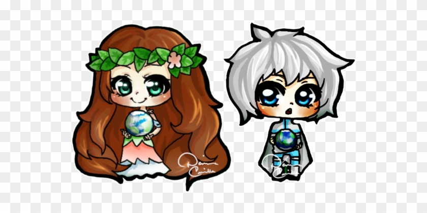 [hope] Skye And Gaea By Dev-lish - Gaea Drawing Easy - Free Transparent ...